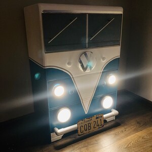 Hand Painted Vintage Dresser- Restored Vintage Dresser, Hippie Bus ...