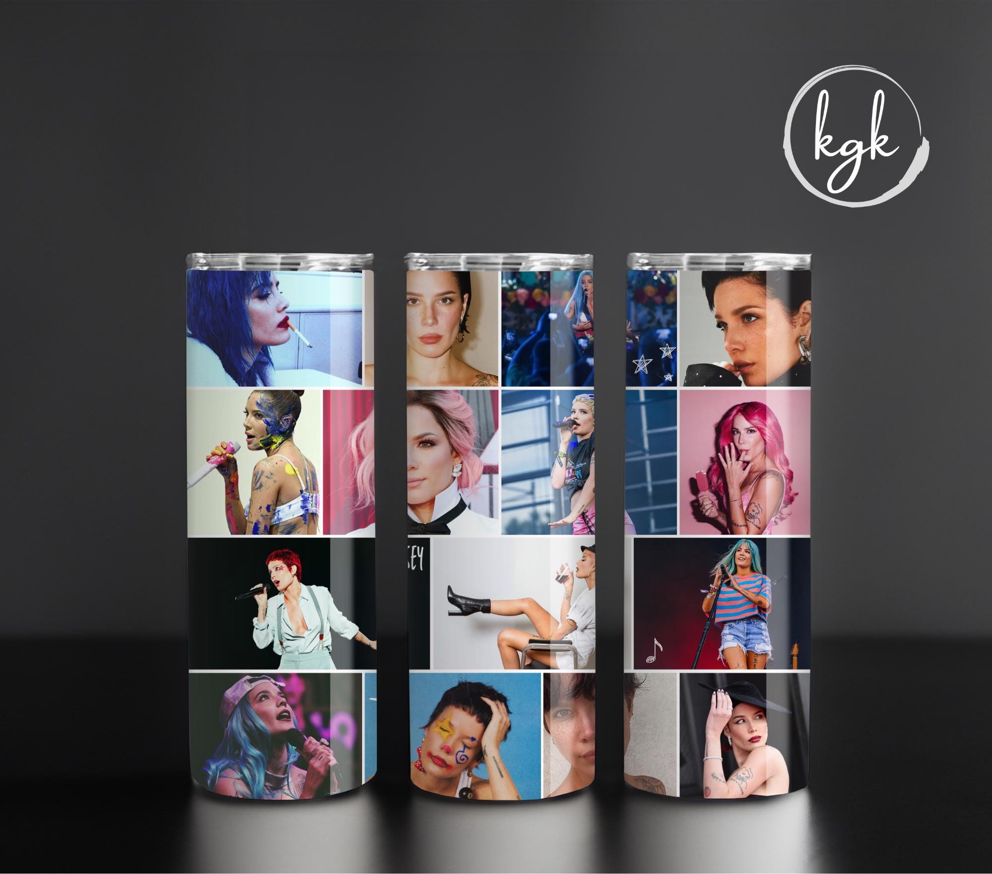 Halsey Fan Art Photo Collage 20oz Tumbler Wrap PNG - Etsy