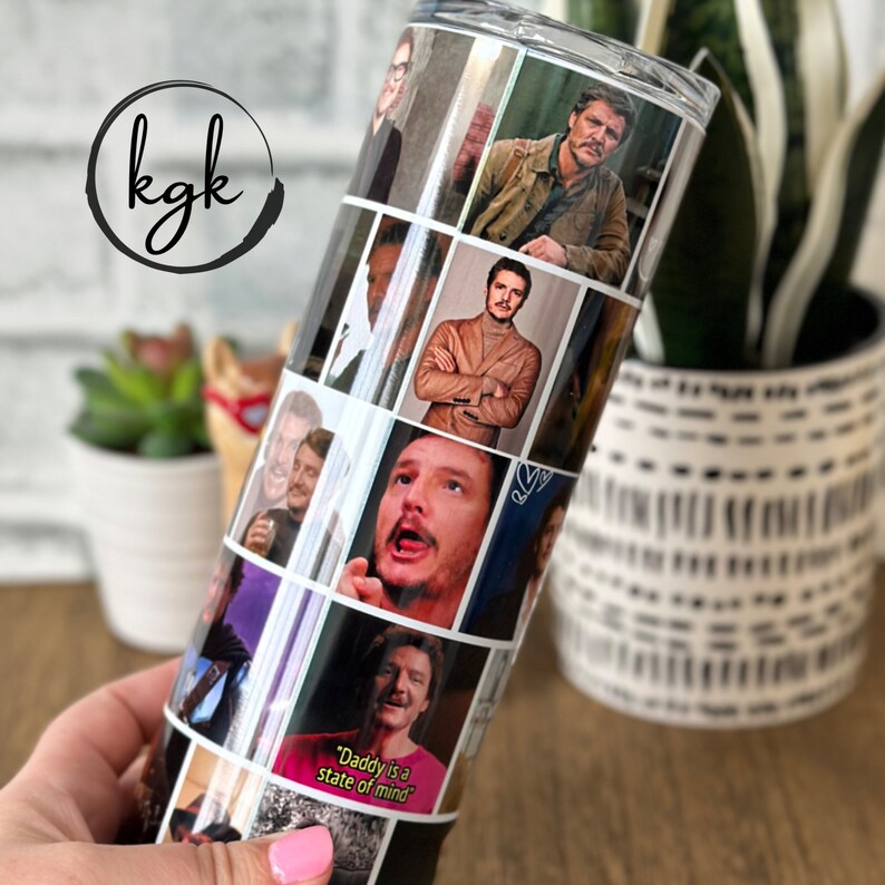 Pedro Pascal Fan Art Photo Collage New 20oz Tumbler Cup - Etsy