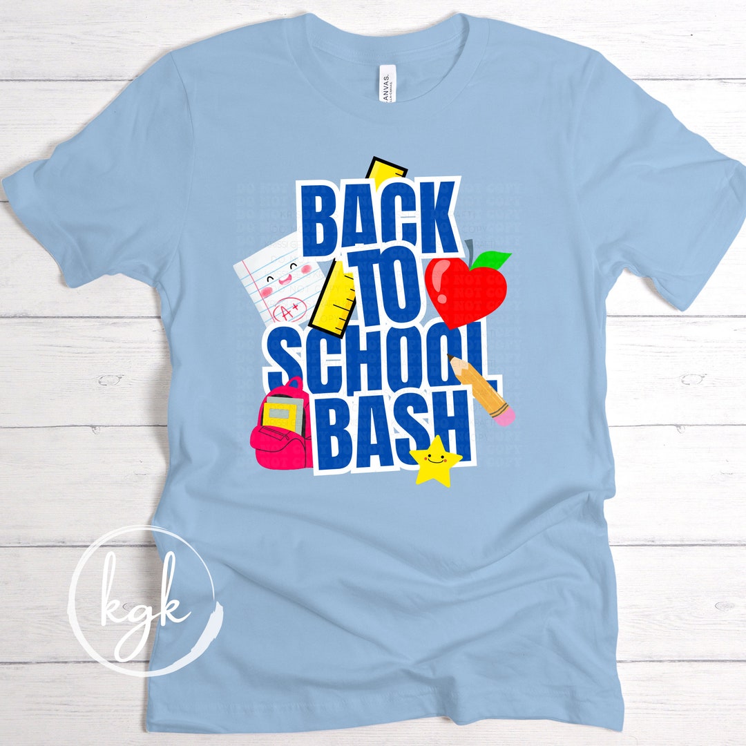 Colorful Back to School Bash Party PNG - Etsy