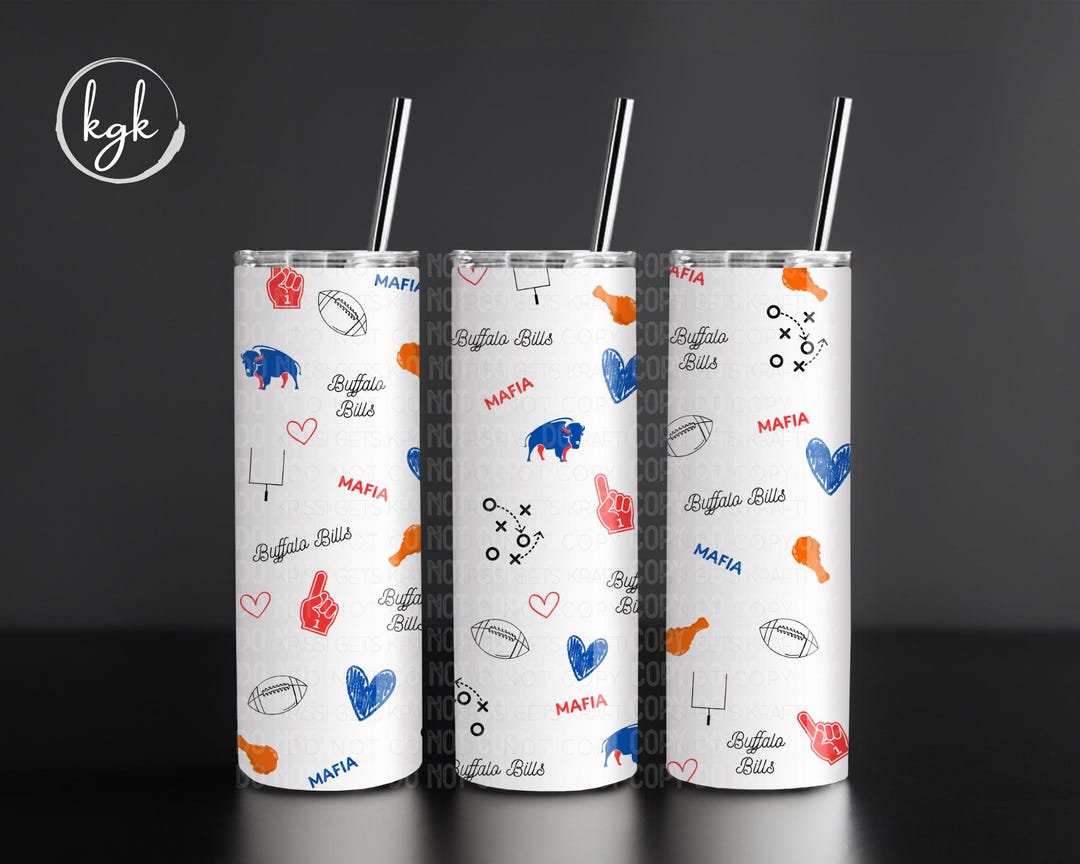 Buffalo Bills Football Minimalist Fan Art Sublimation 20oz Tumbler - Etsy