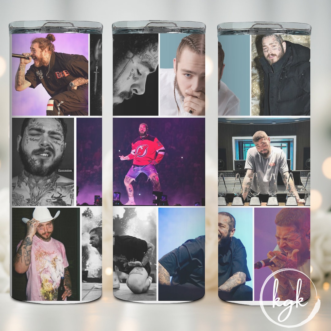 Post Malone 1 Fan Photo Collage 20oz Sublimation Tumbler Wrap PNG - Etsy