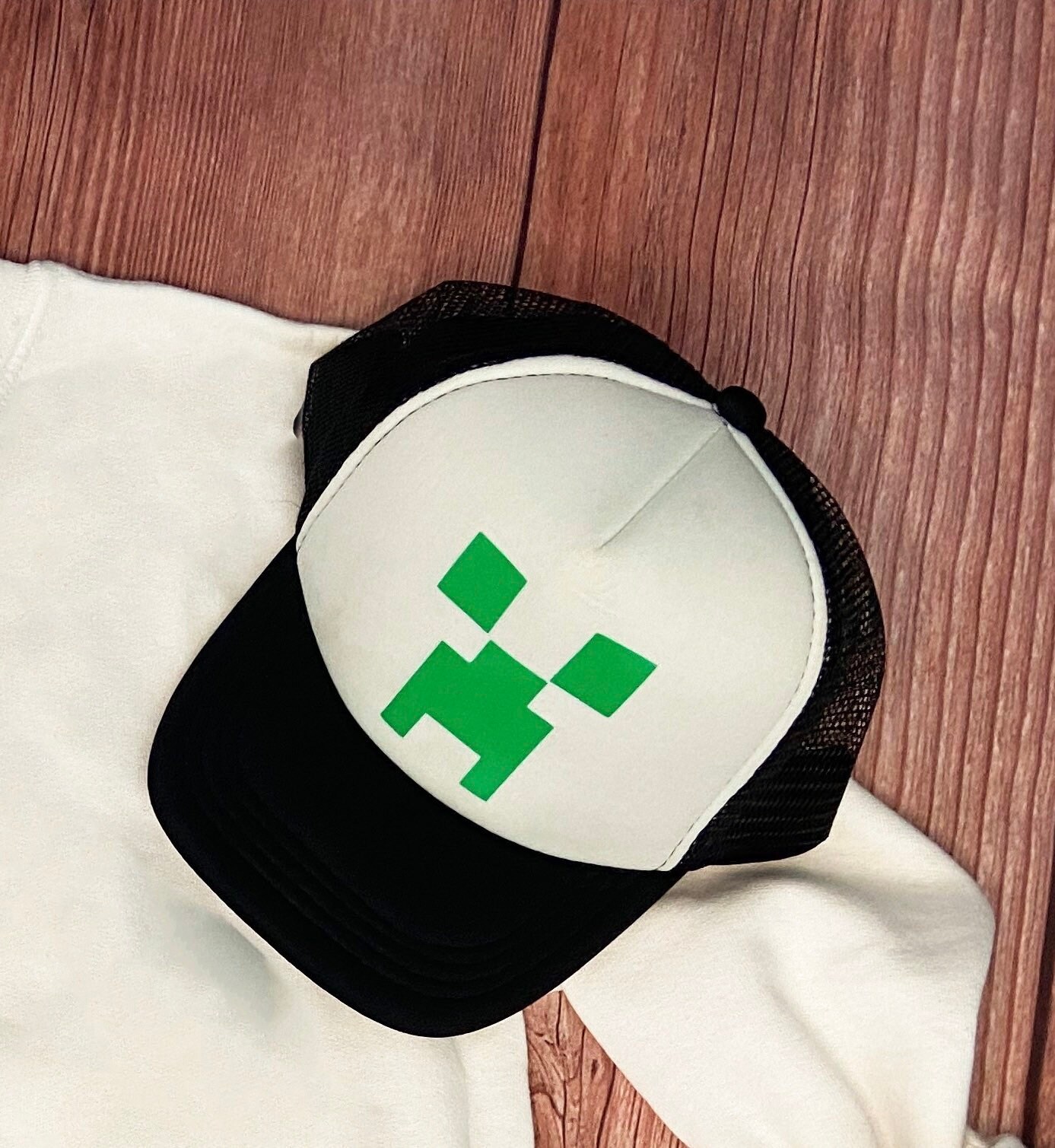 Minecraft Kids Trucker Hat - Etsy
