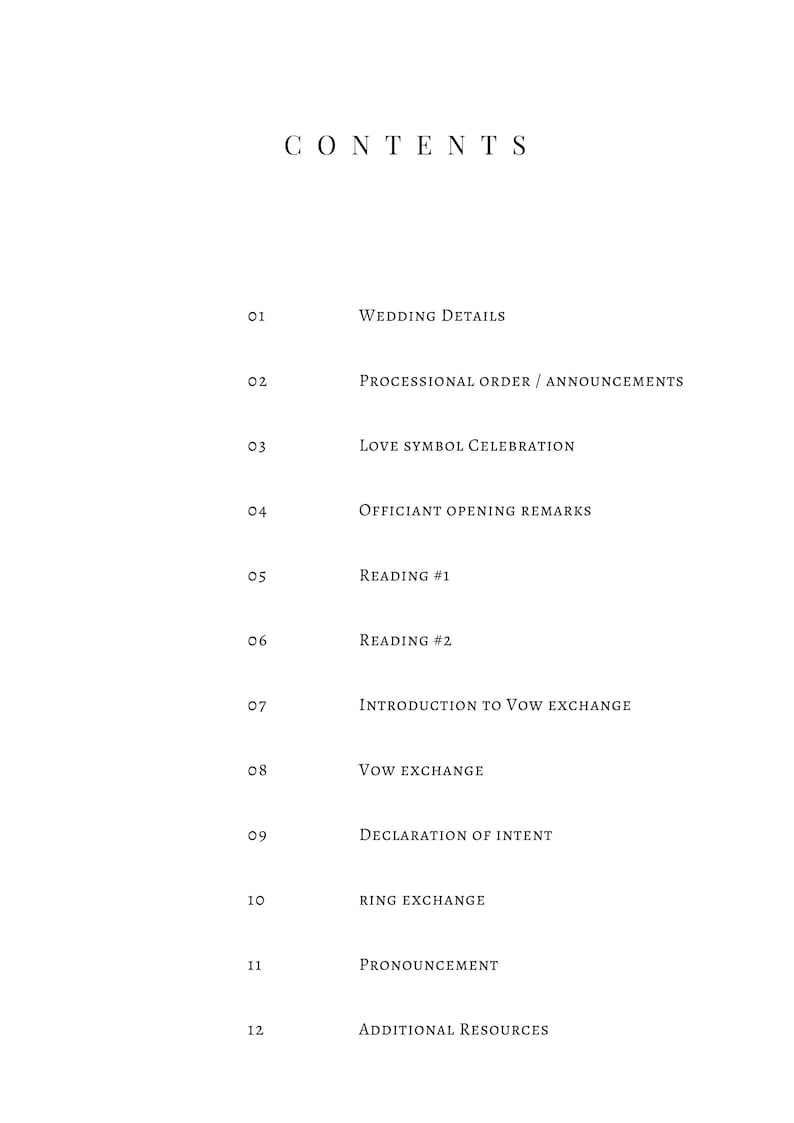 Wedding Ceremony Script Non-religious - Etsy