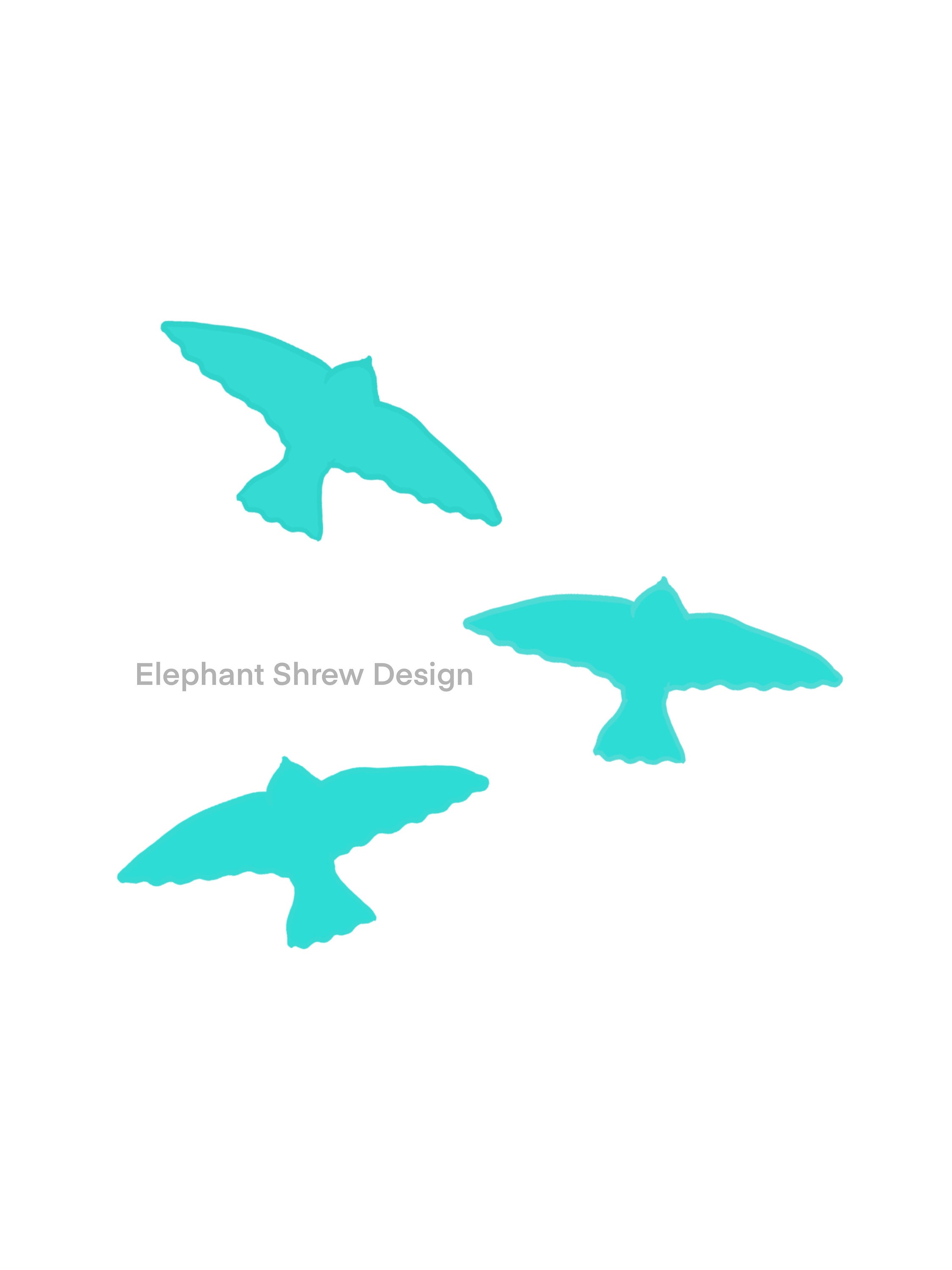 Flying Birds Stencil for Instant Download. Purchase Includes Three File ...