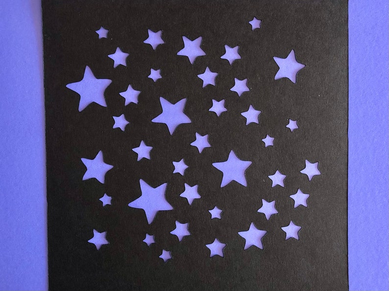 Stars Stencil Instant Download Digital Art Stencil Astronomy Stencil ...