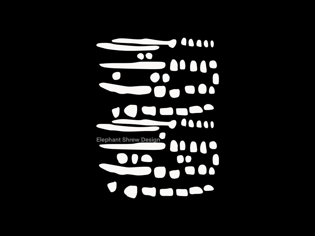 Scribble Marks Art Stencil Instant Download Art Journal Stencil Cricut ...