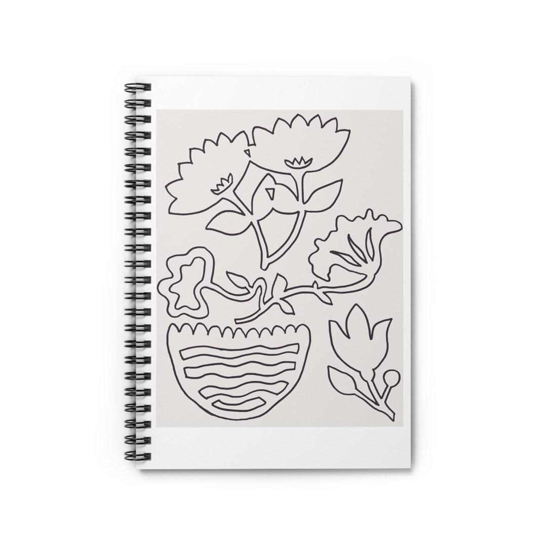 Design Your Own Cover Notebook. Spiral Notebook With Black and White ...