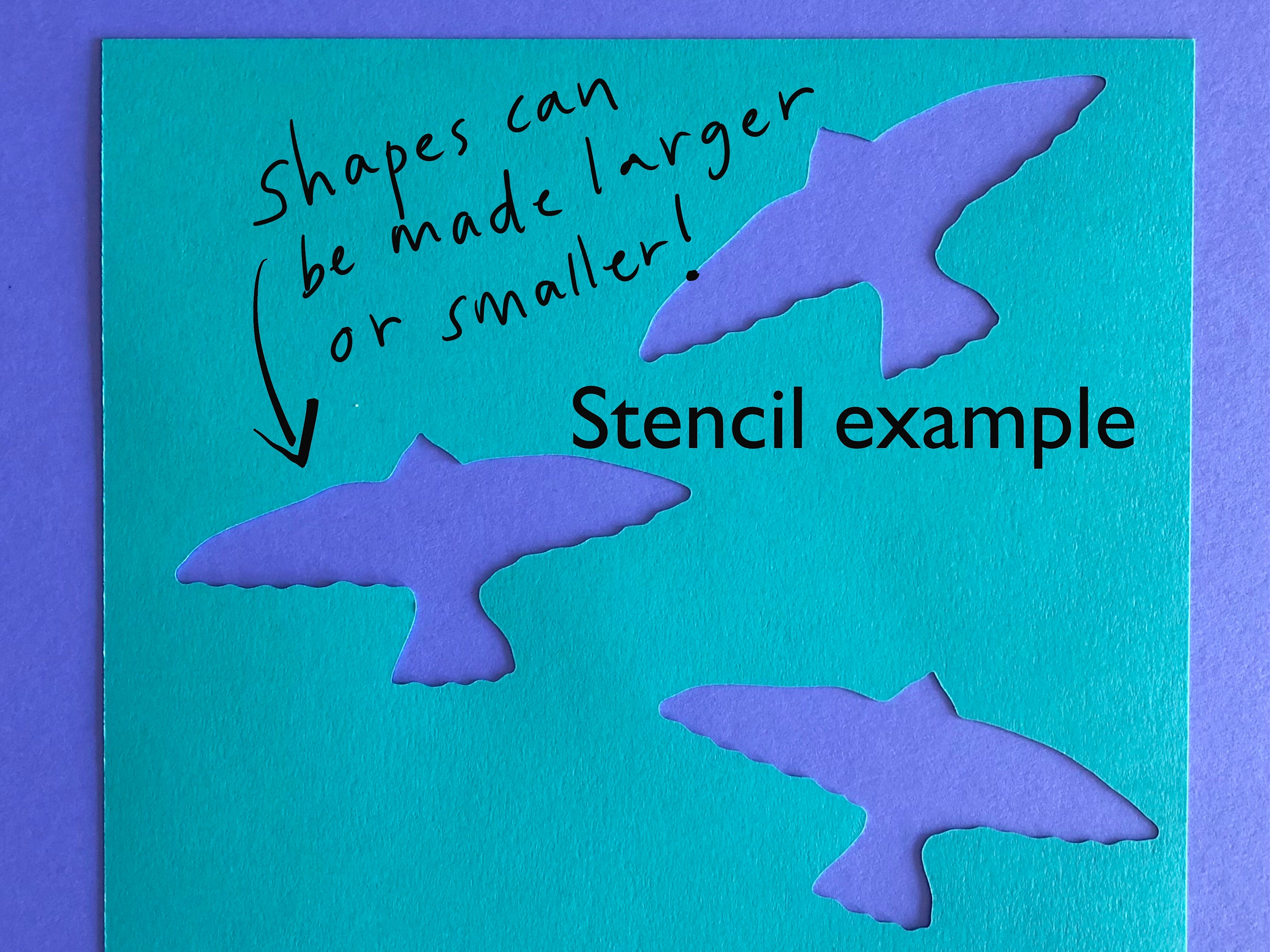 Flying Birds Stencil for Instant Download. Purchase Includes Three File ...