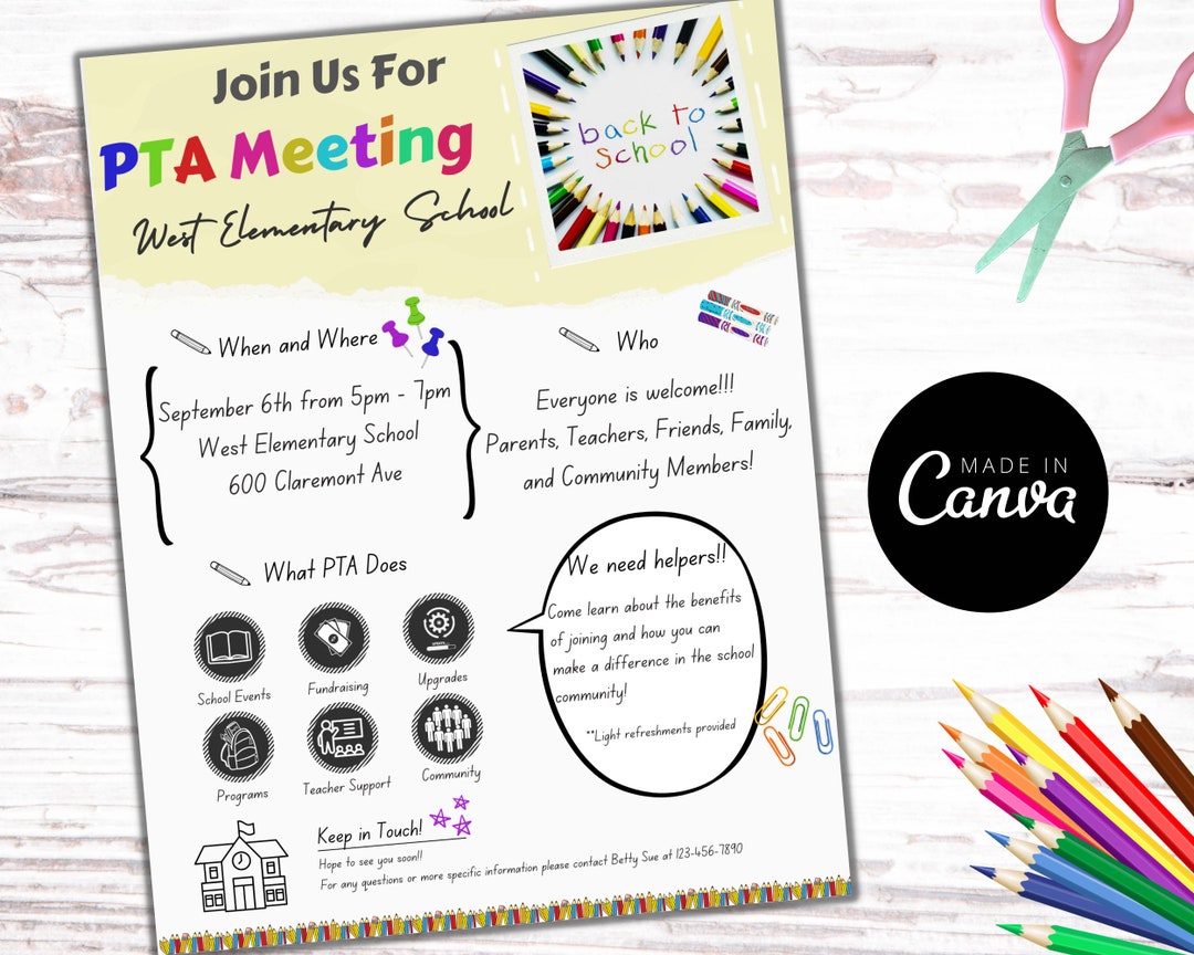 Editable School Fundraiser Event | Community Event | Parent Teacher ...