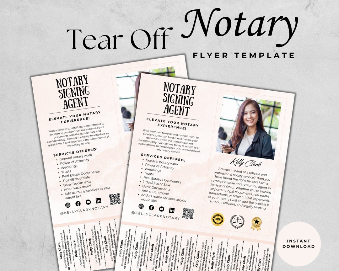 Notary Business | Notary Flyer Templates | Apostille Agent | Notary ...
