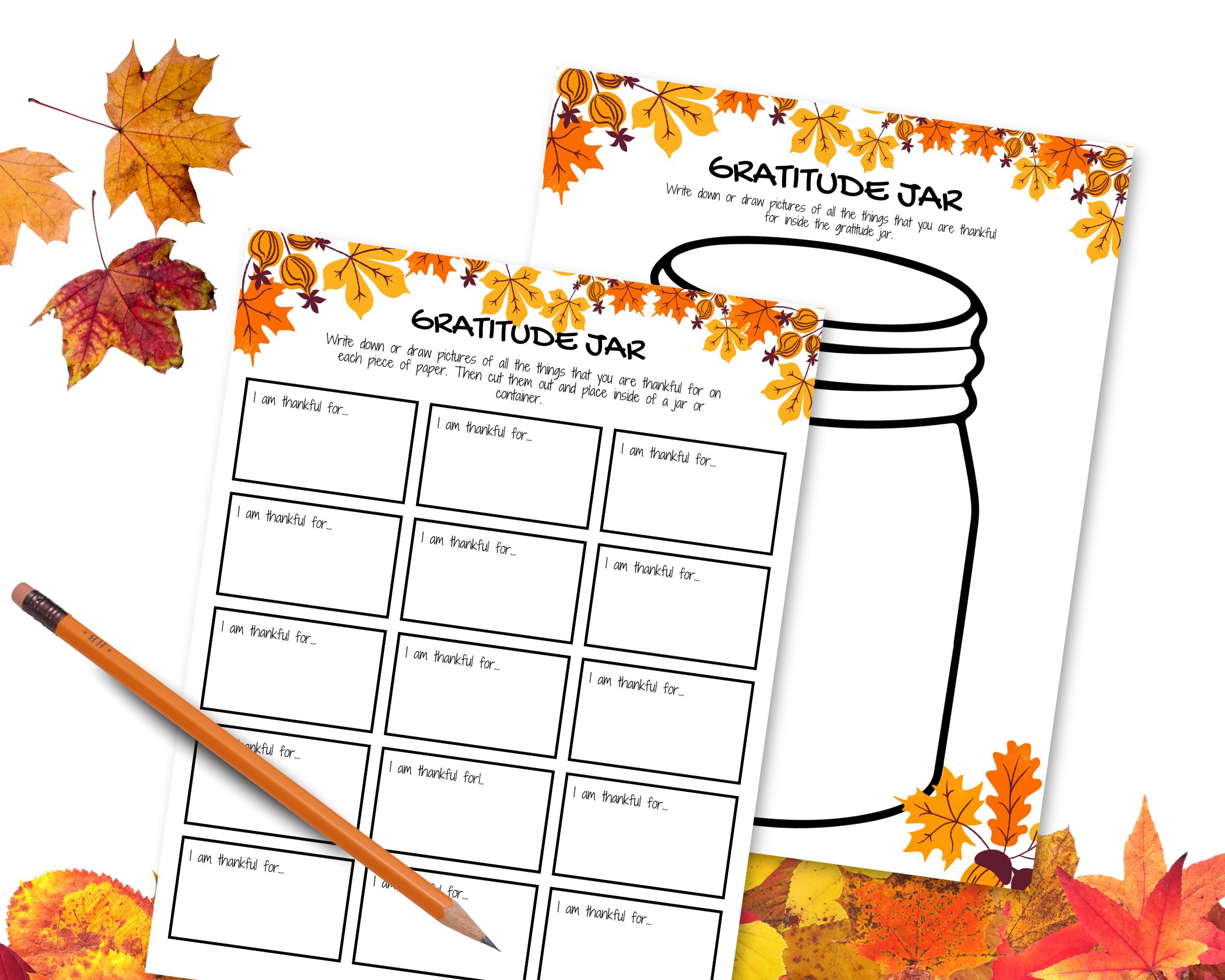Gratitude Jar | Gratitude Cards Printable | Gratitude Activity for Kids ...