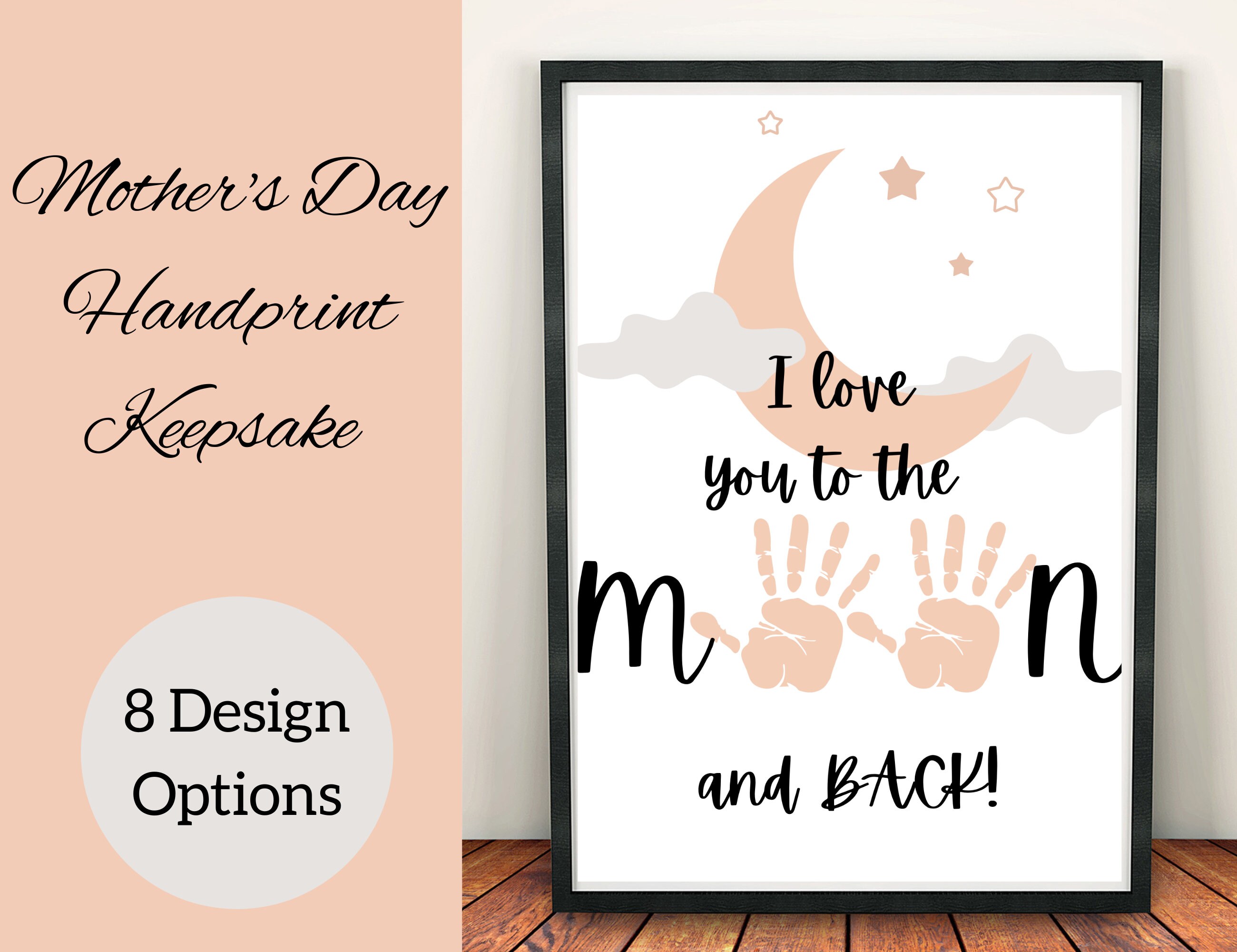 Mother's Day Handprint Art Keepsake Craft Diy Gift Mother's Day Craft ...