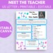 Editable Meet the Teacher Template, Canva Template, All About Me ...
