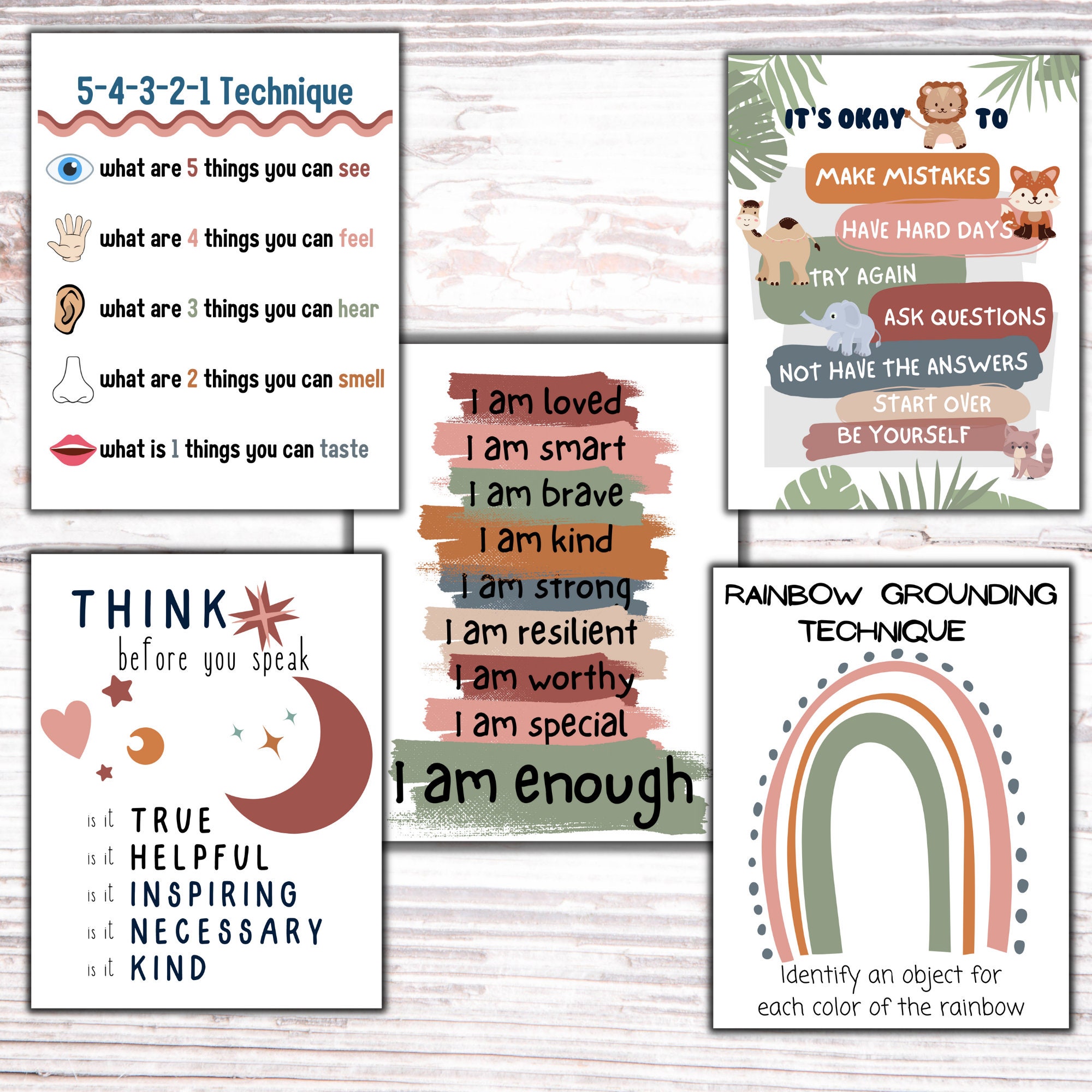 Printable Calm Corner Poster, Educational Posters, Counseling Posters ...