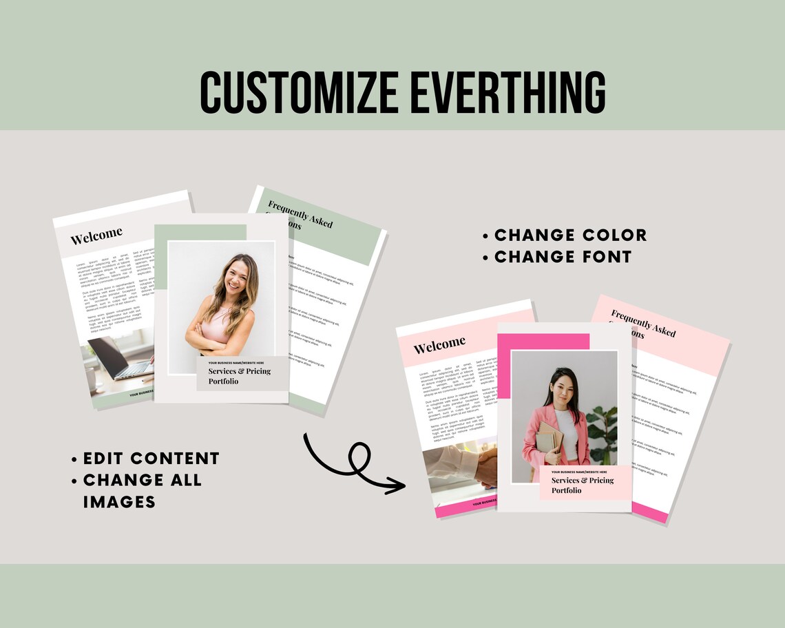Price List | Services and Pricing Guide Canva Template | Services ...