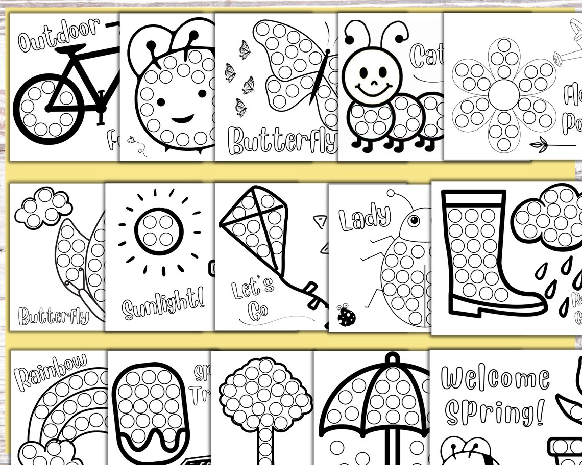 Do A Dot Activity Pages | Fine Motor Skills | Dot Marker Printable for ...