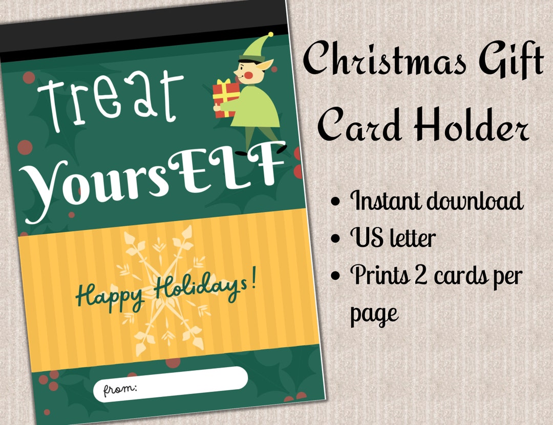 Gift Card Holder, Instant Download, Printable Appreciation Gift ...