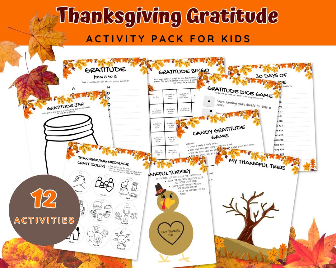 Gratitude Activity for Kids | Gratitude Bingo | Thanksgiving Gratitude ...