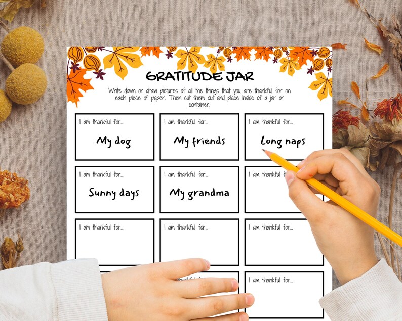 Gratitude Jar | Gratitude Cards Printable | Gratitude Activity for Kids ...