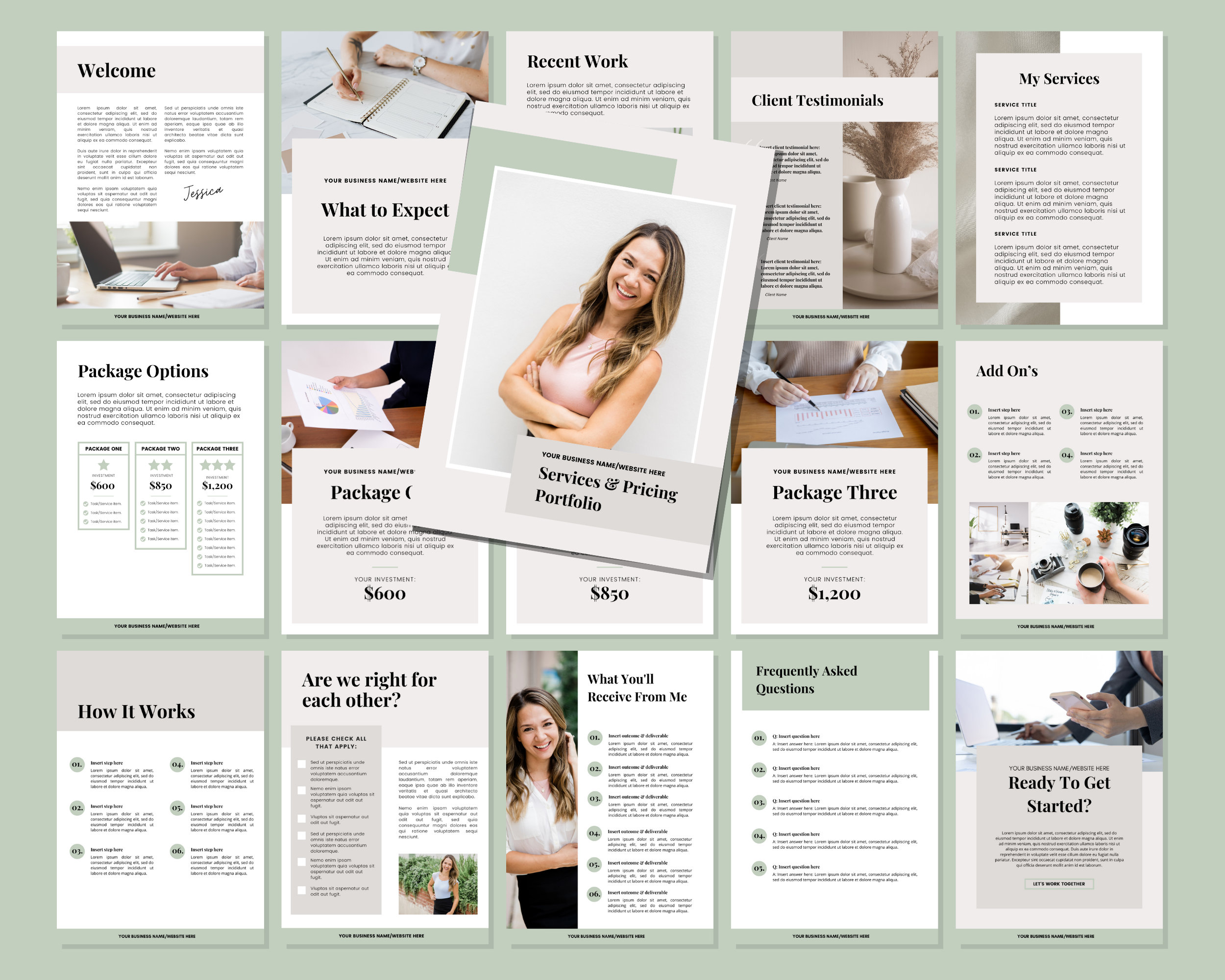 Price List | Services and Pricing Guide Canva Template | Services ...