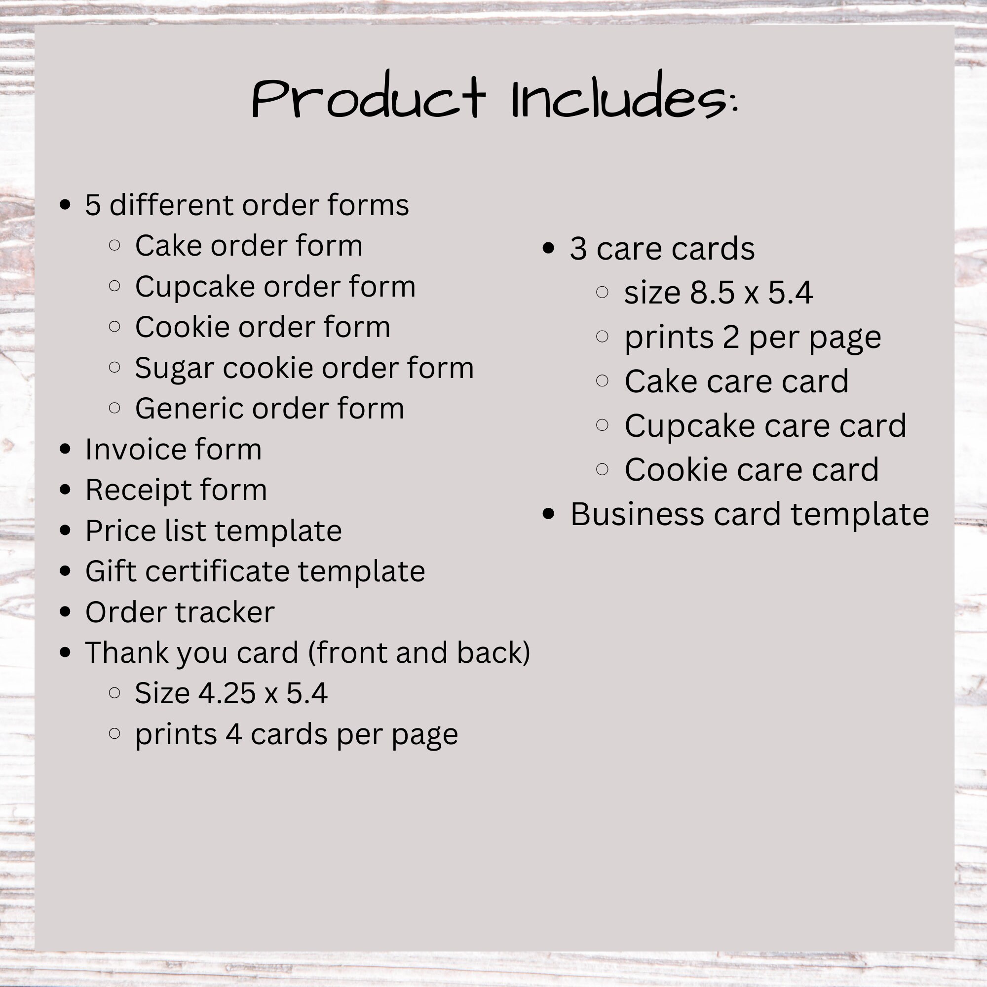 Editable, Bakery Bundle Forms, Cake Business Bundle, Cake Order Form ...