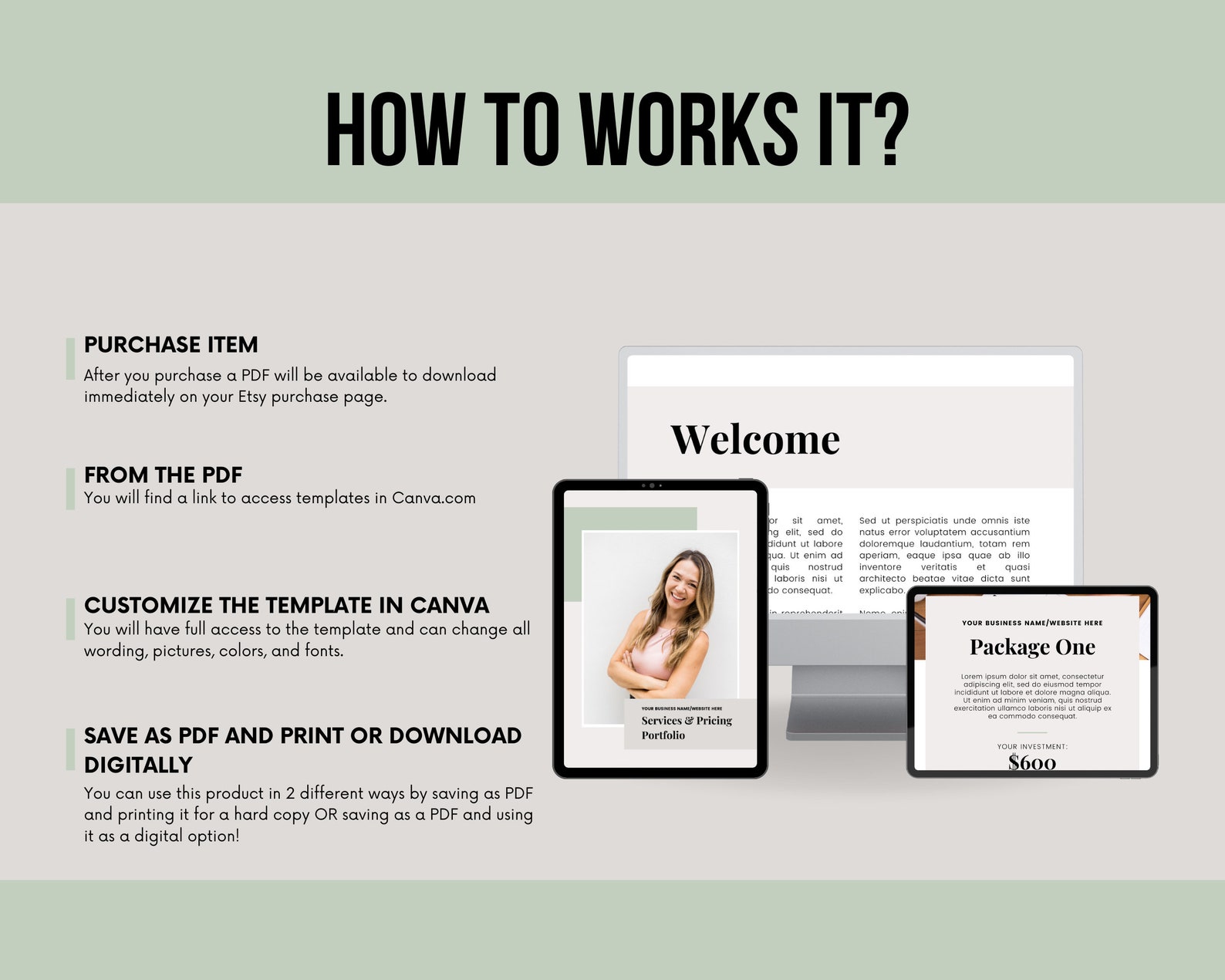 Price List | Services and Pricing Guide Canva Template | Services ...