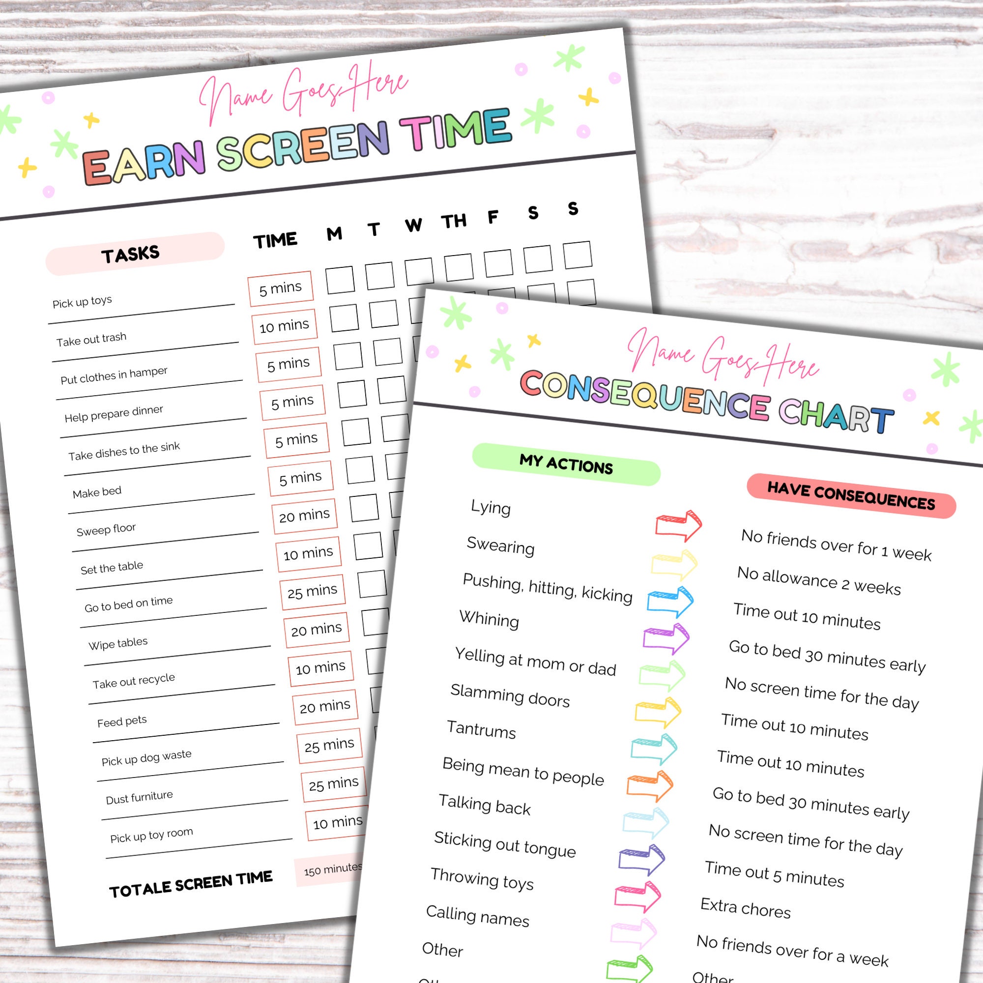 Editable Mom Bucks Printable | Good Behavior Bucks | Chore Chart | Kids ...