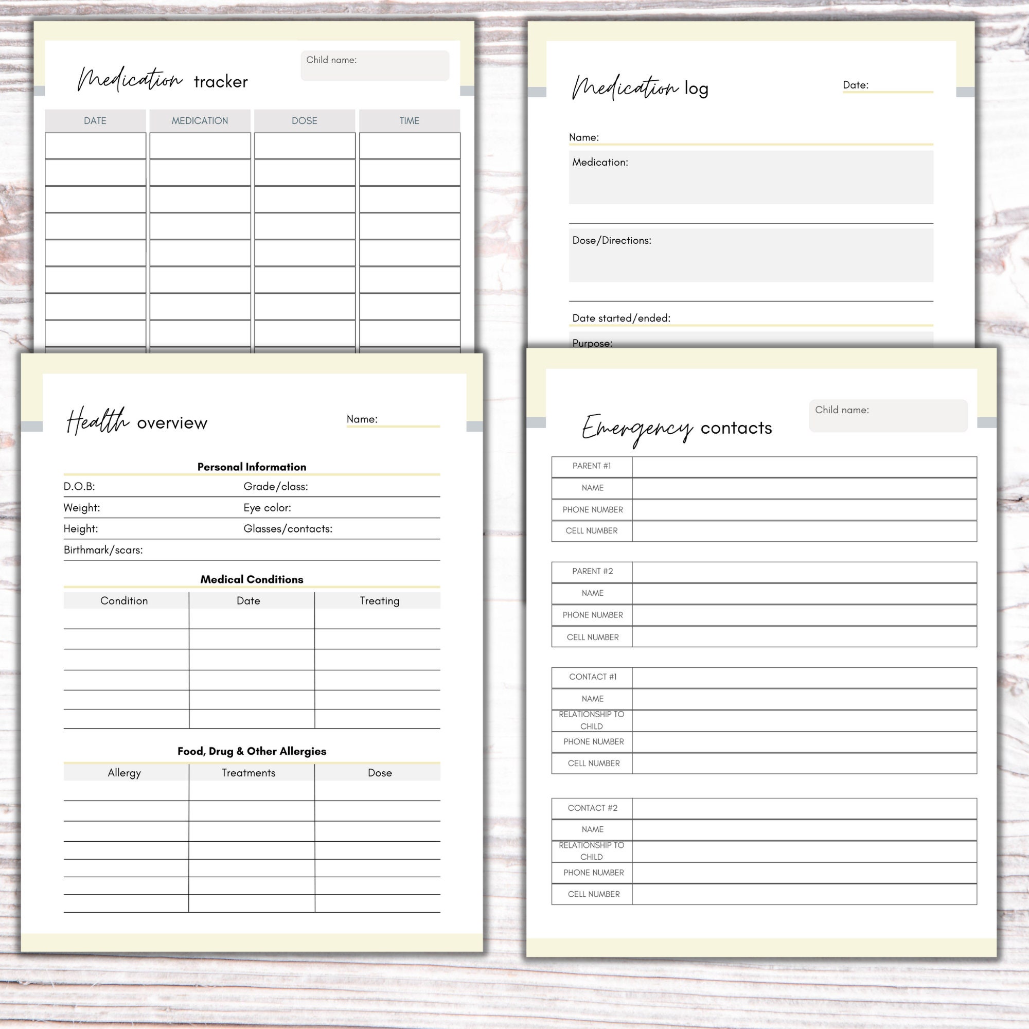 Editable Daycare Forms Bundle, Home Daycare Starter Kit, Childcare ...