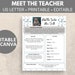 Editable Meet the Teacher Template, Canva Template, All About Me ...