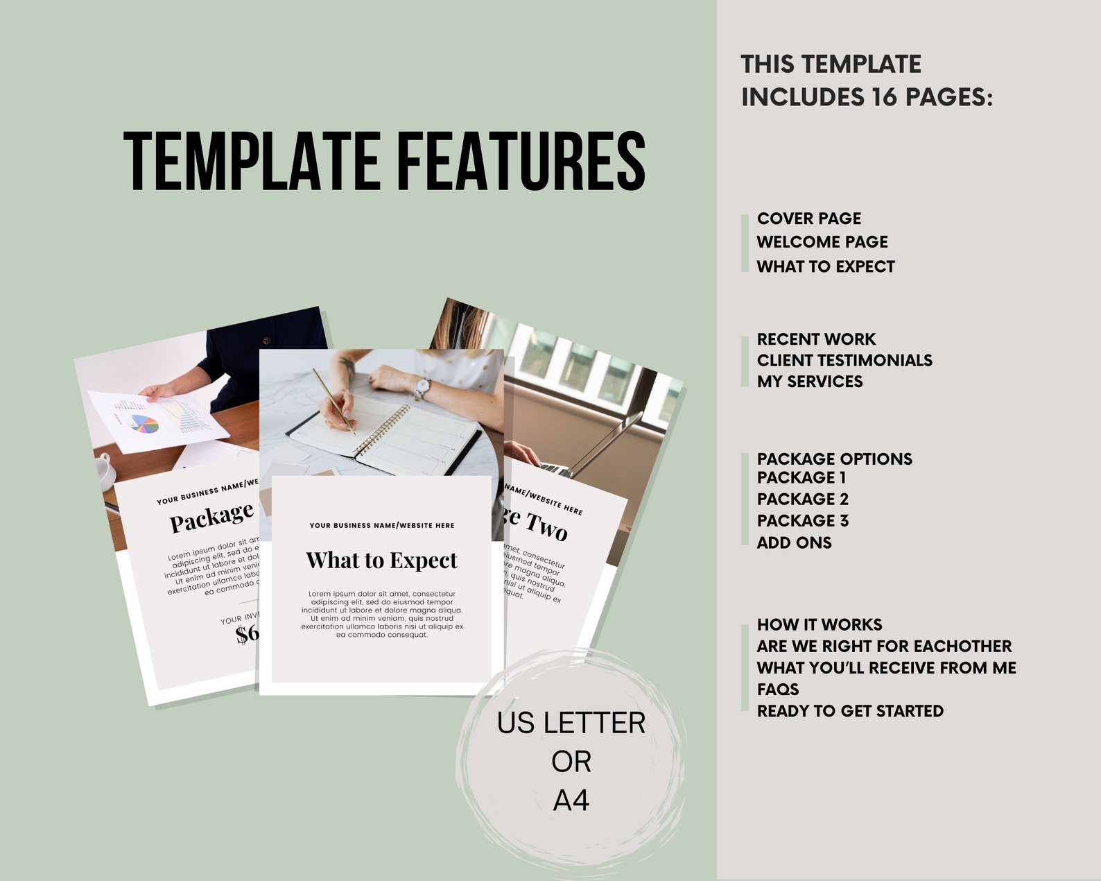 Price List | Services and Pricing Guide Canva Template | Services ...