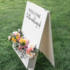 Customized Wedding Sign, Custom Wedding Flower Box, Wedding Welcome ...