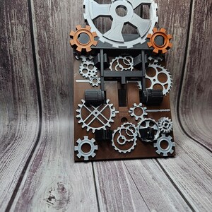 Steampunk Light Switch Plate - Unique Geared Throw Switch Cover ...