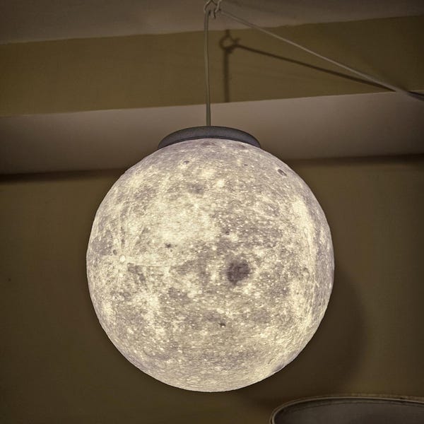 Hanging Moon Lamp - Etsy