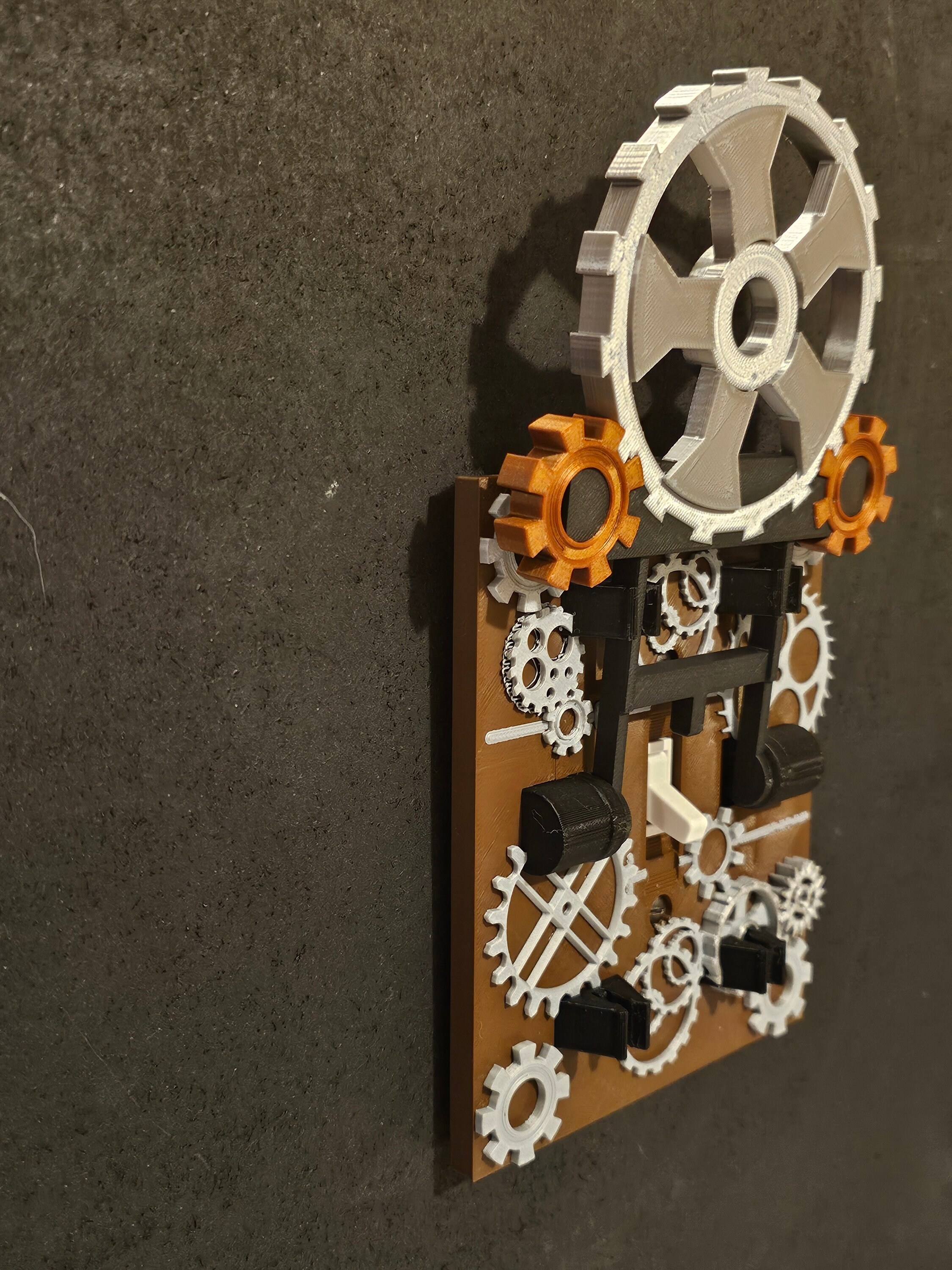 Steampunk Light Switch Plate - Unique Geared Throw Switch Cover ...