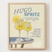Hugo Spritz Prosecco Elderflower Cocktail Recipe Ingredients Poster - Etsy