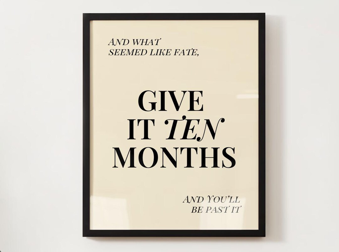 Gracie Abrams's Poster Lyrics From Us. Feat. Taylor Swift 16x20 and ...