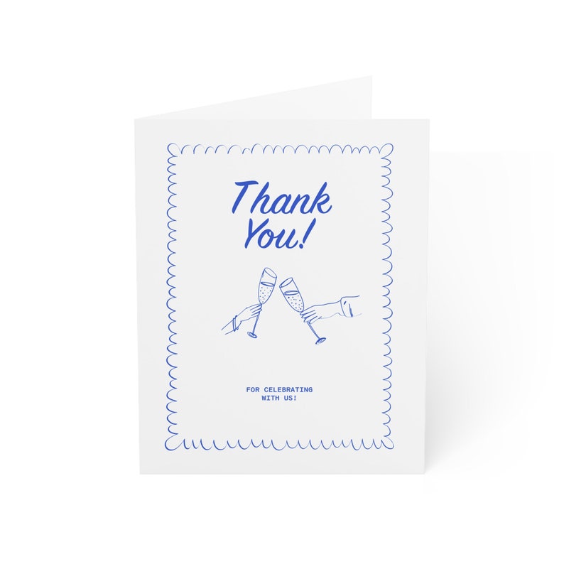 Cheers, Thank You Card - Etsy