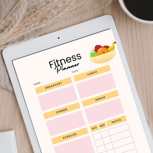 Daily Fitness Planner Instant Download Daily Nutrition & - Etsy