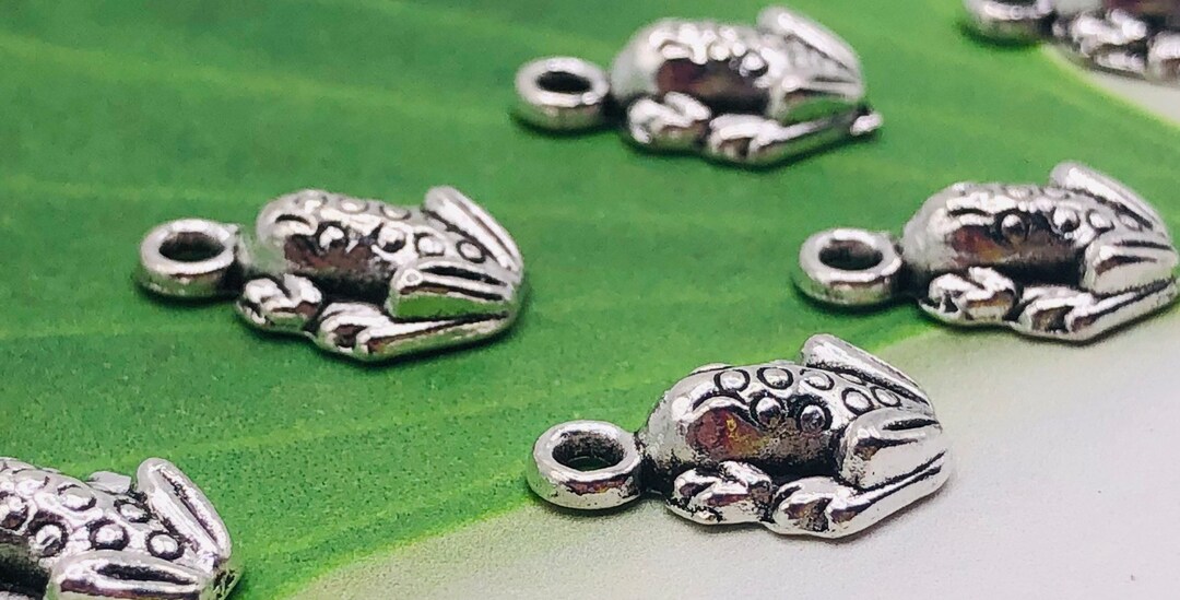 RIBBIT! FROG Charm Collection! Set of 6 Tibetan Silver Frog Charms. - Etsy