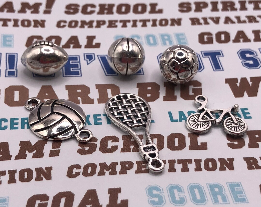 ATHLETE Charm Collection, Set of 6 Charms - Etsy