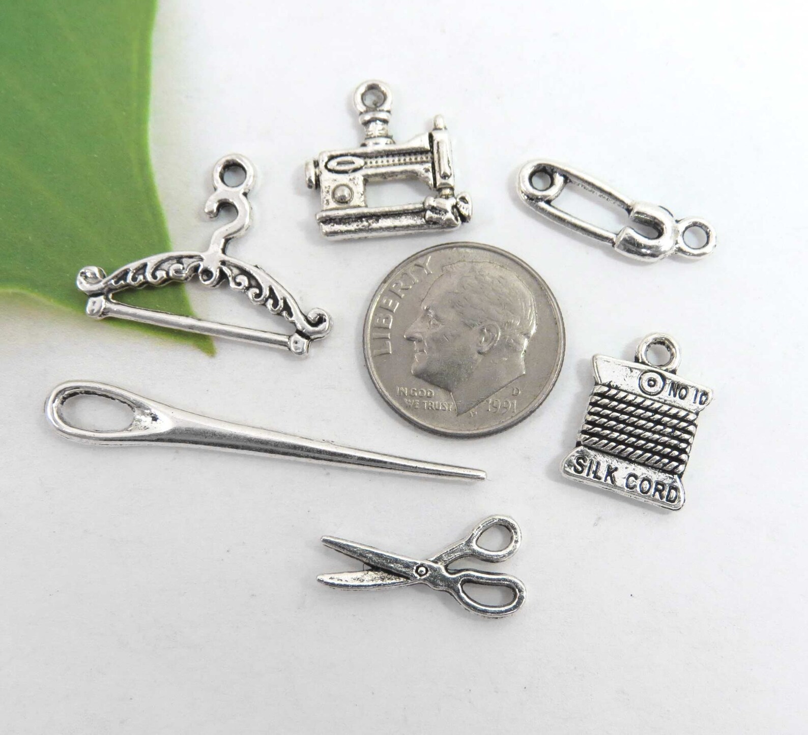 12 I LOVE TO SEW Charms, Antique Silver Charm Collection - Etsy