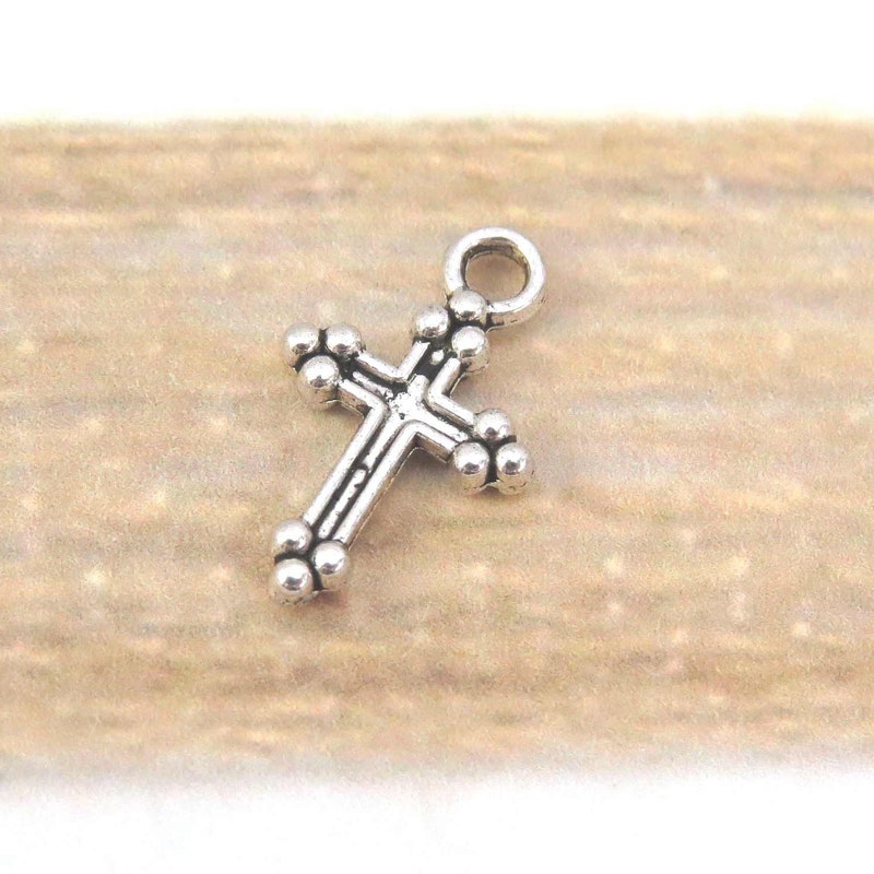 Metal Cross Charm - Etsy