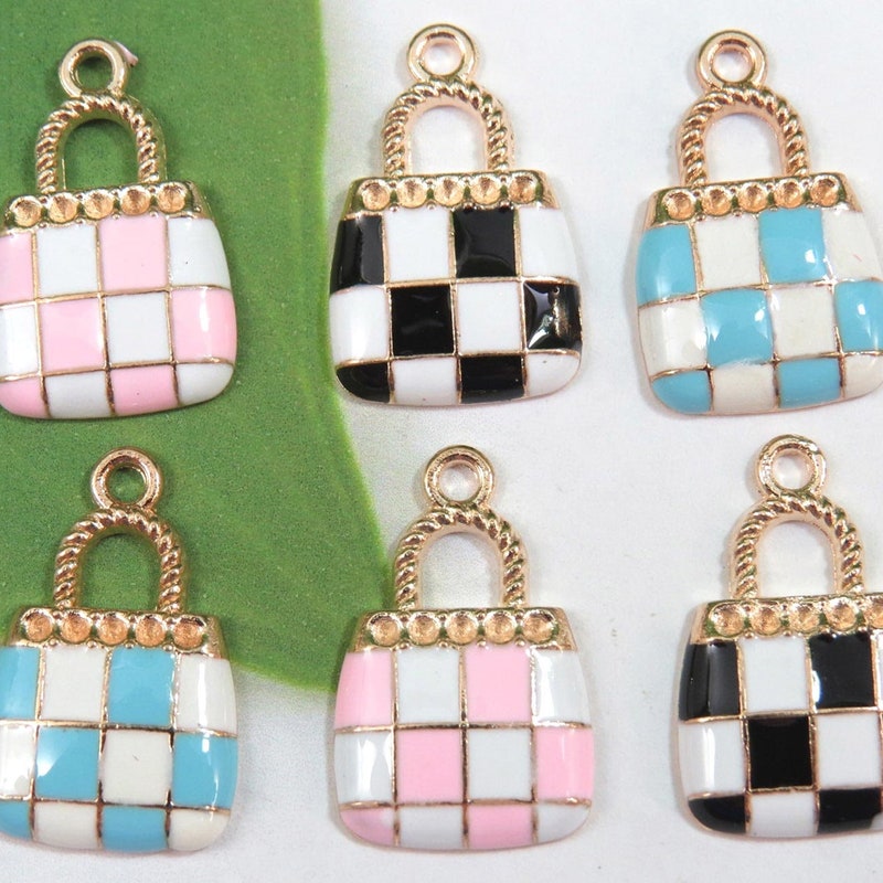 Checkered Purse - Etsy