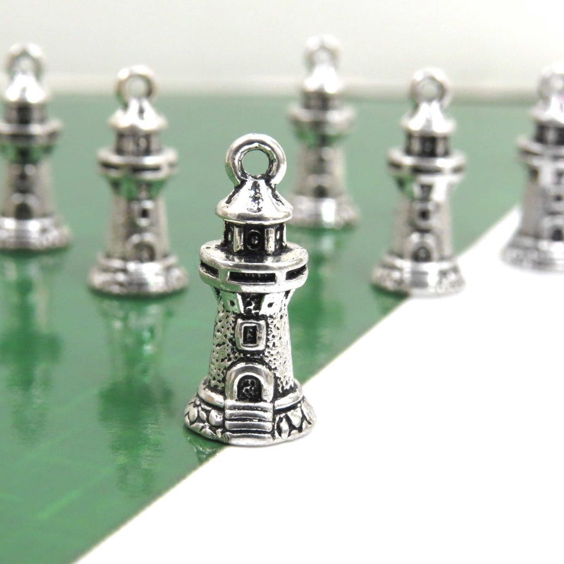 Lighthouse Charm - Etsy