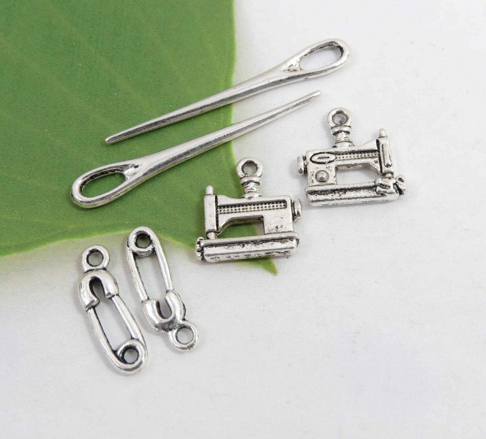 12 I LOVE TO SEW Charms, Antique Silver Charm Collection - Etsy