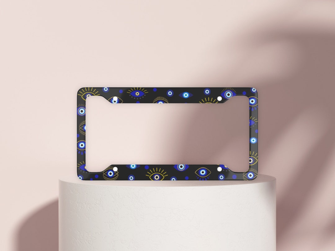 License Plate Frame, Evil Eye License Plate Cover, Cute Car Accessories ...