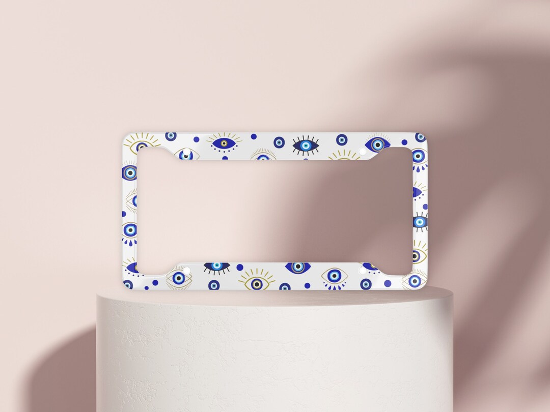 License Plate Frame, Evil Eye License Plate Cover, Cute Car Accessories ...