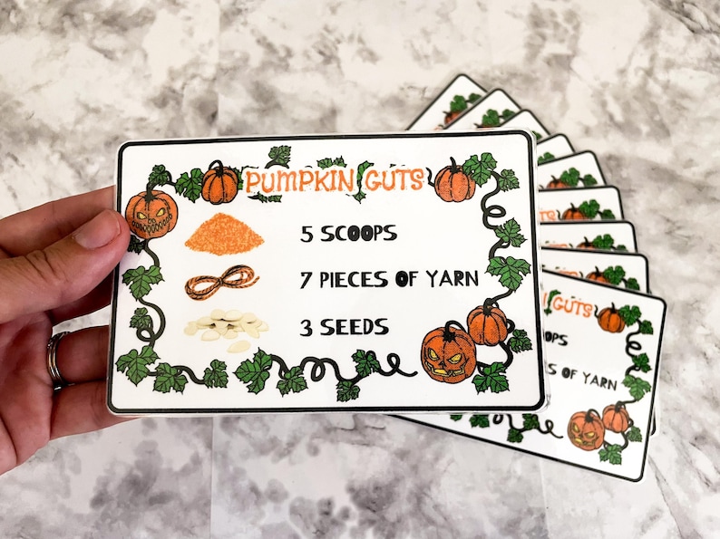 Pumpkin Guts Sensory Bin Counting Cards | Halloween Homeschool Lesson ...
