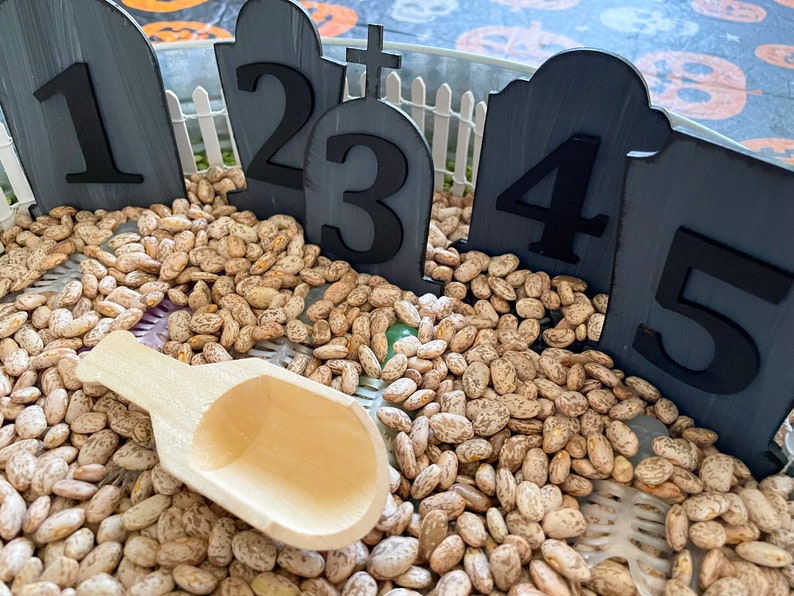 Graveyard Dig Sensory Bin Kit | Halloween Sensory Bin, Skeleton ...